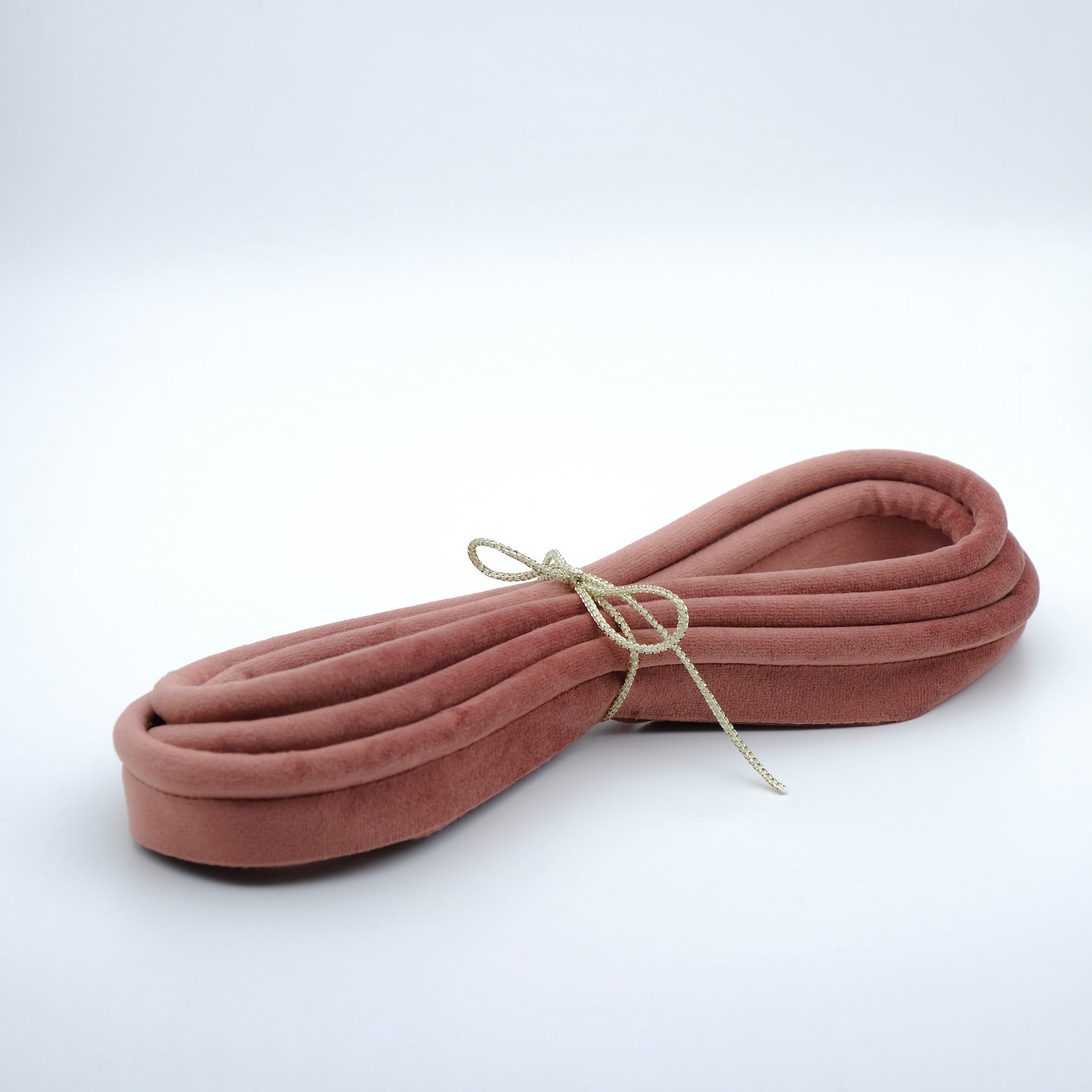 Vintage Pink Velvet Piping - Handmade in NZ